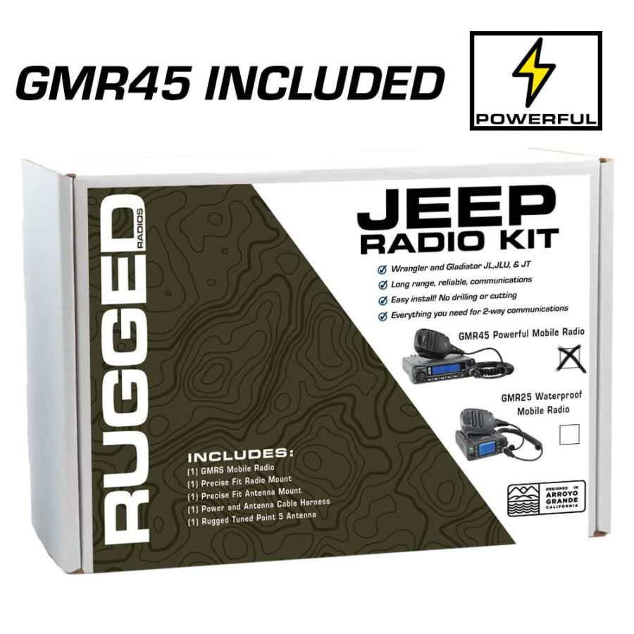 JP1 Jeep Radio Kit - with GMR45 Power House Mobile Radio | Trail Industries